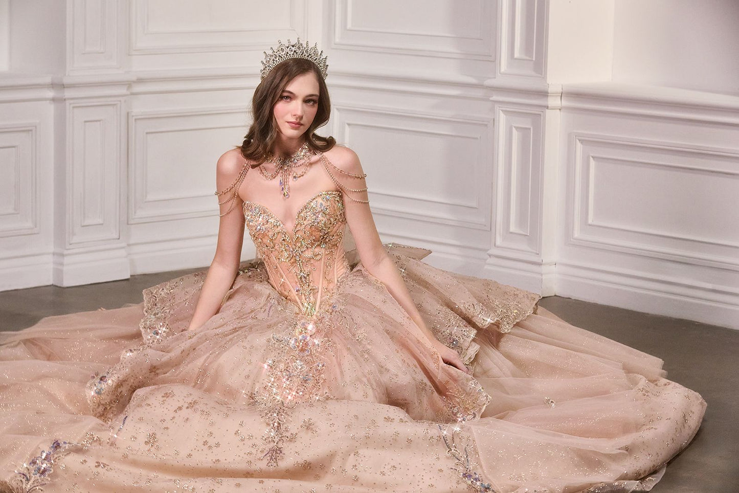 Vestido de Fiesta con Escote de Corazón, Corpiño Tipo Corsé Transparen ...